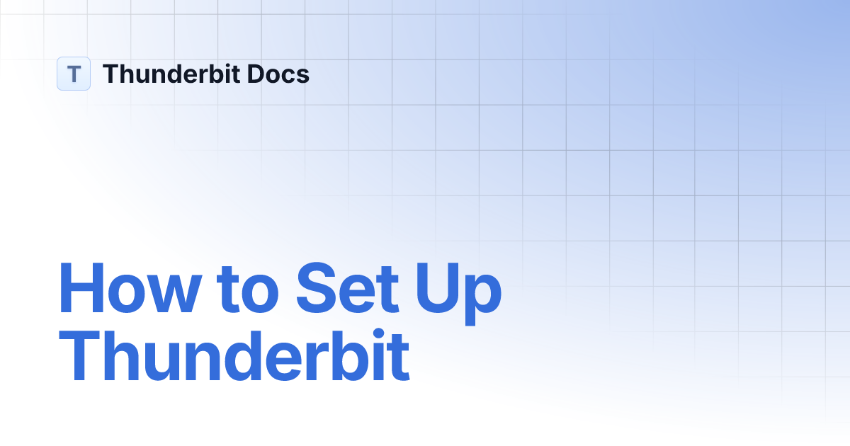 How to Set Up Thunderbit | Thunderbit Docs